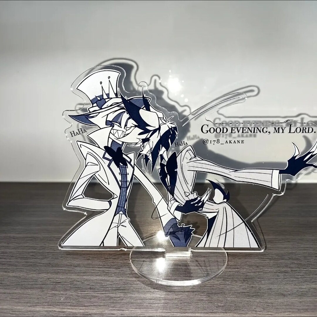 Hazbin Hotel Alastor Lucifer 20 Cm Acrylic Stand - Etsy UK