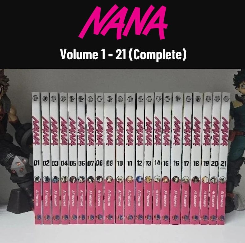 NANA Manga Complete Set Vol. 1-21, English Version - Etsy