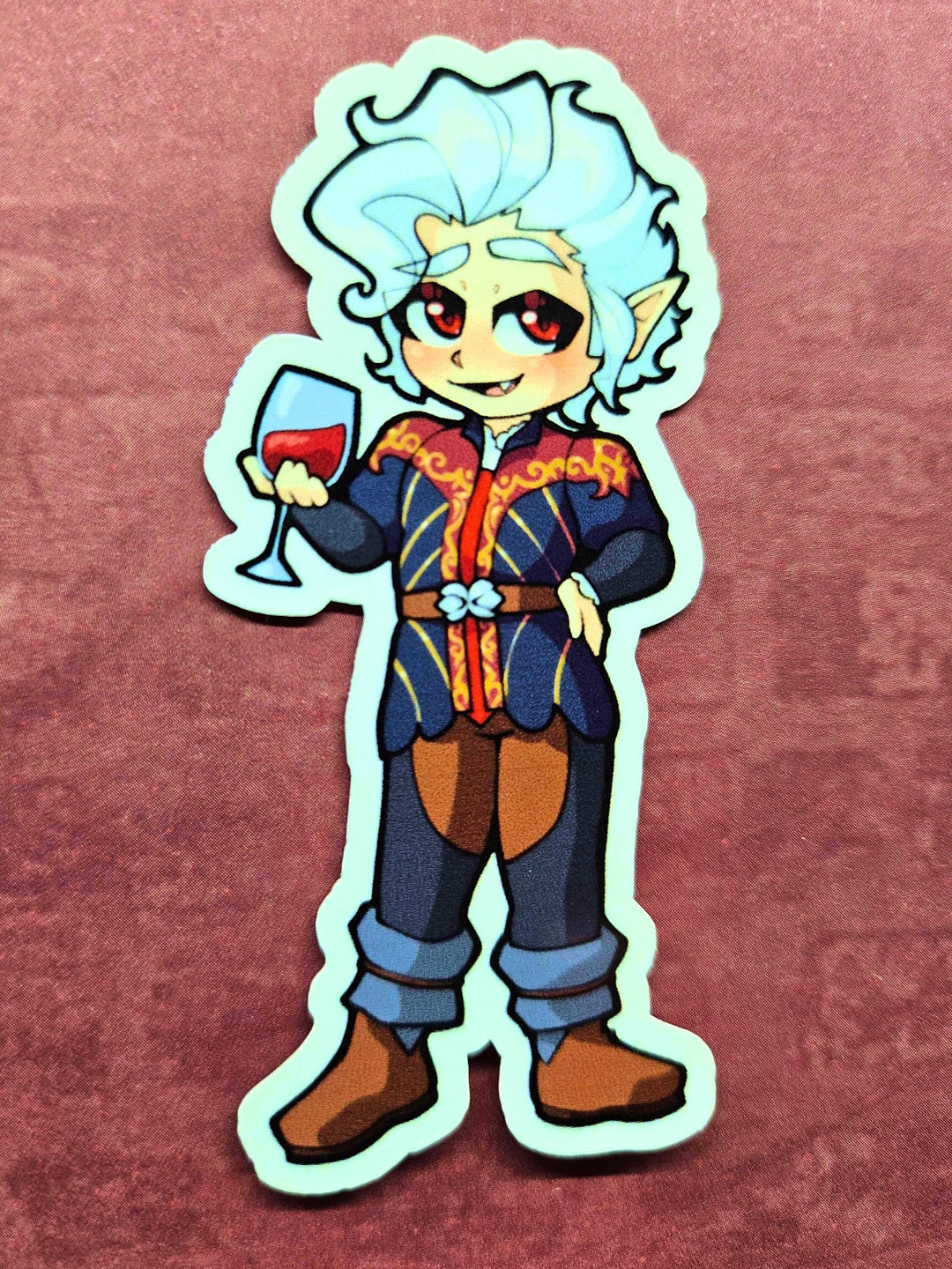 Chibi Astarion Waterproof Sticker - Etsy