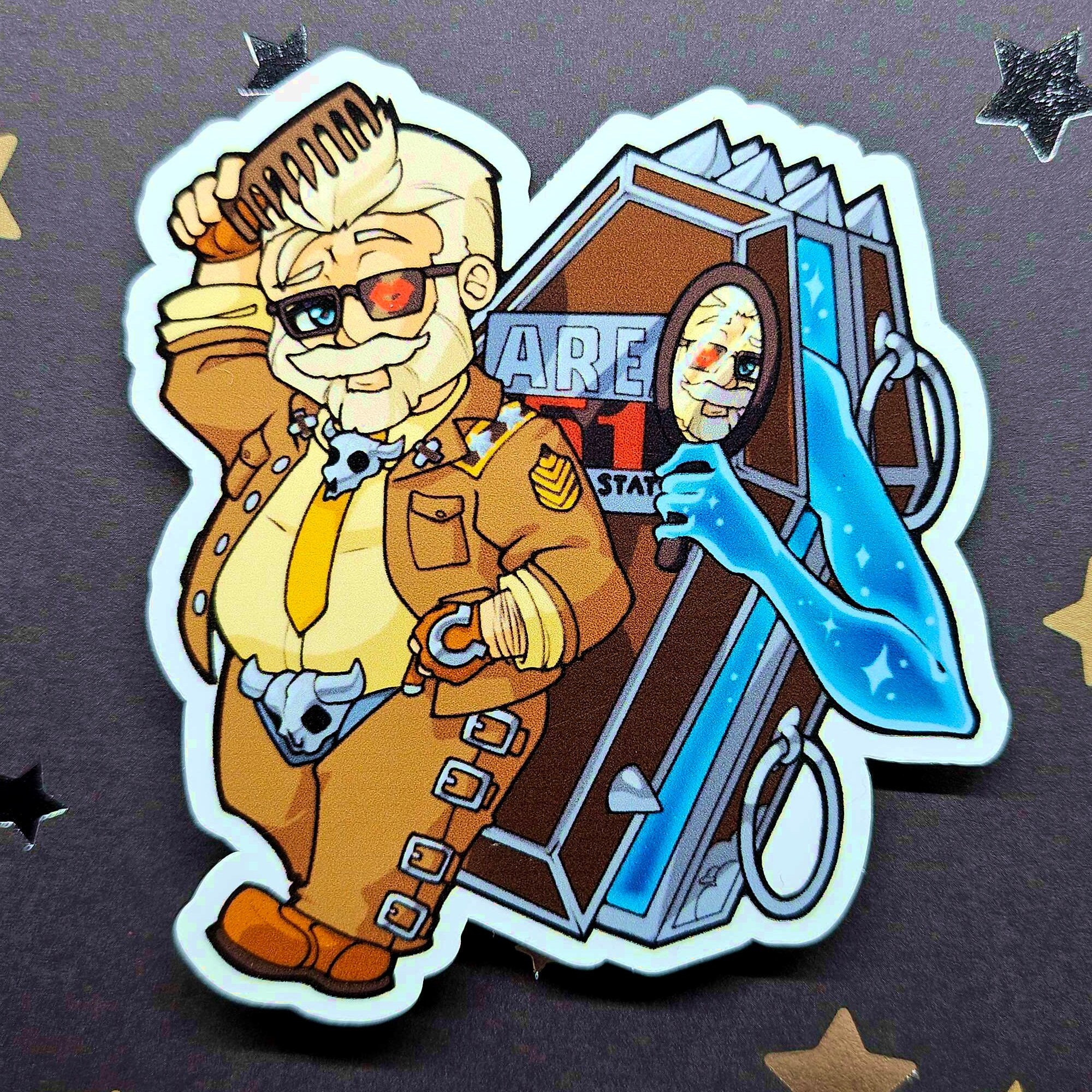 Chibi Goldlewis Dickinson Guilty Gear Strive Waterproof Sticker - Etsy