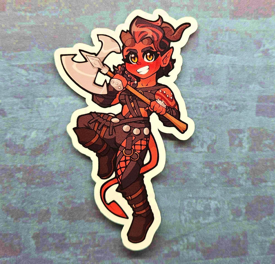 Chibi Karlach Waterproof Sticker - Etsy
