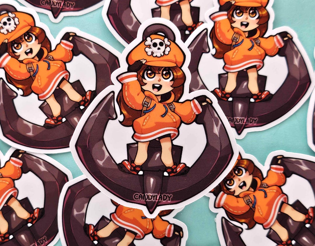 Chibi May Guilty Gear Strive Waterproof Sticker - Etsy
