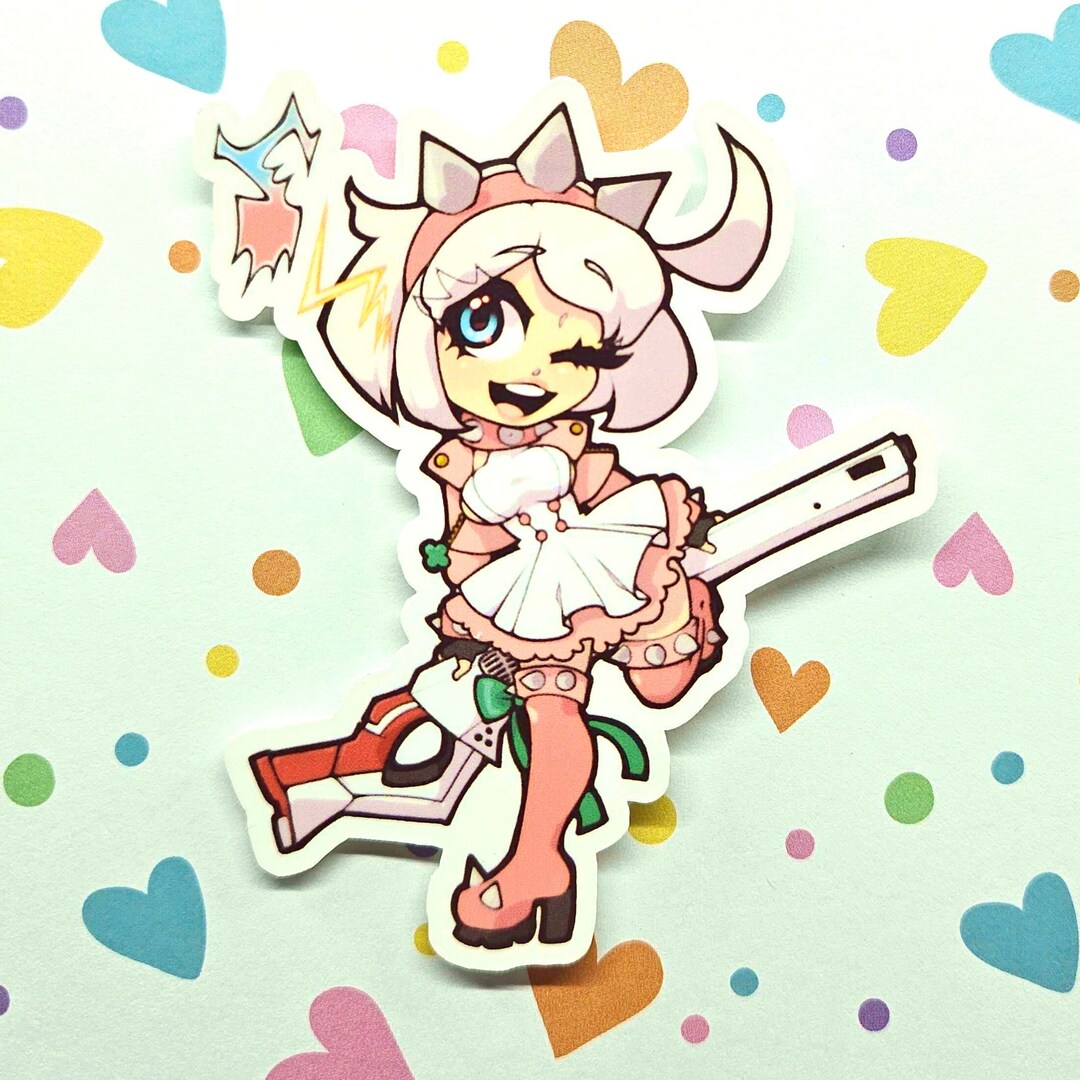 Chibi Elphelt Valentine Guilty Gear Strive Waterproof Sticker - Etsy