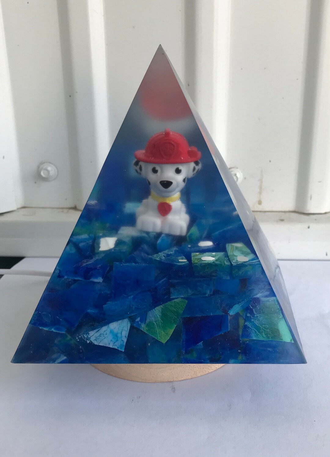 Resinart Resin Epoxy Paw Patrol Marshall Lighted Pyramid Nigh Light - Etsy