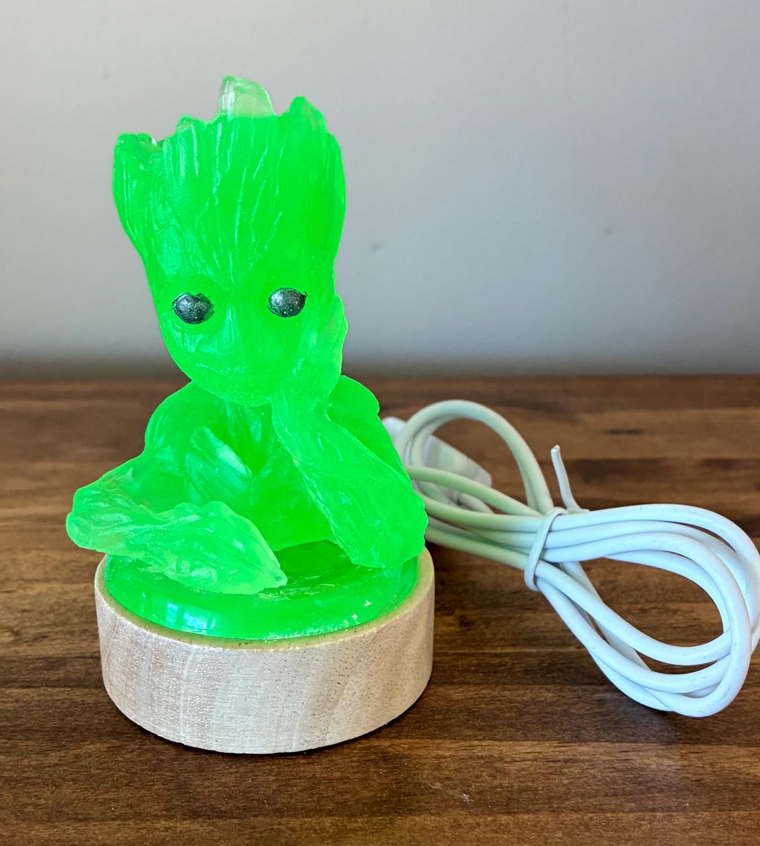 Resinart Epoxy Resin Tree Man Groot Glow in the Dark Nightlight - Etsy