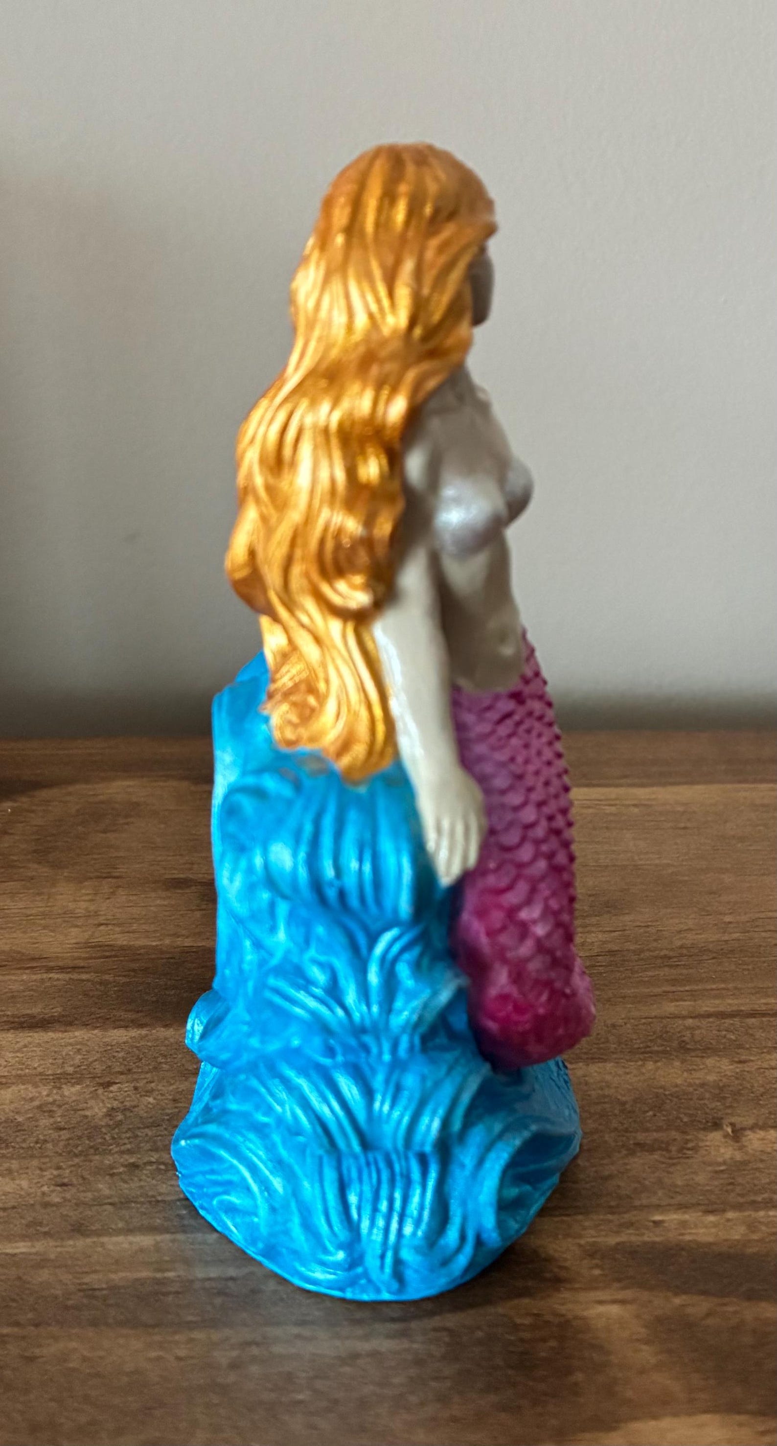 Resinart Resincrete Mermaid Figurine Statue - Etsy