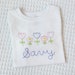Custom Hand Embroidered Girls Spring Flower T Shirt Toddler With ...