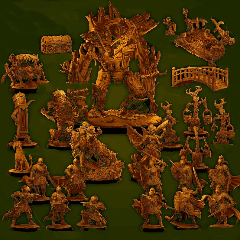 Geppetto's Curse STL Bundle: Pinocchio Inspired D&D Miniatures (digital ...