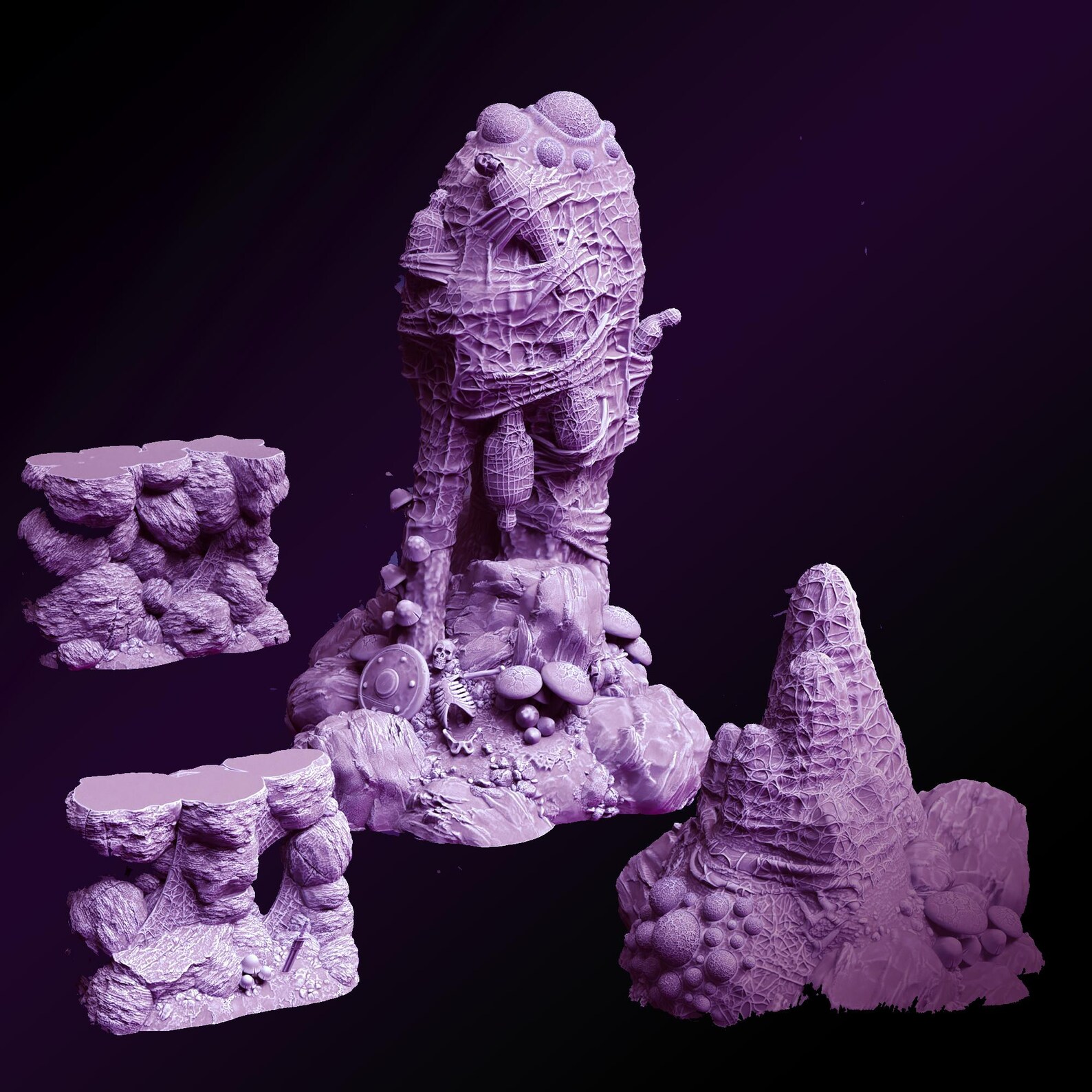 Underdark Cabal STL Bundle: D&D Drow and Drider Miniatures (digital ...