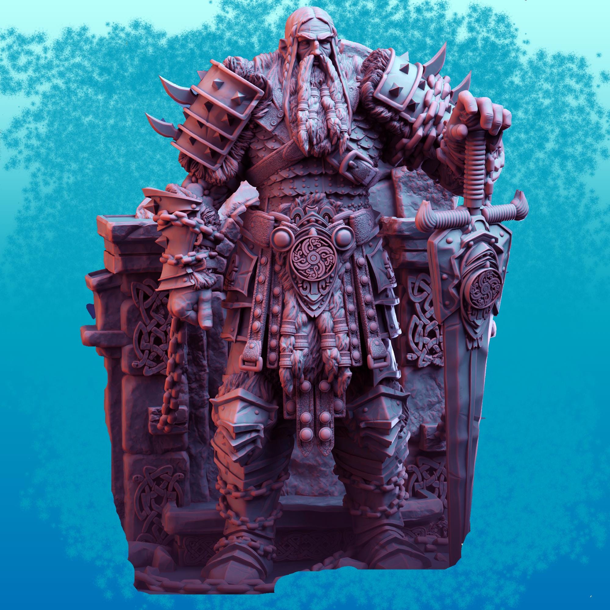 Frost Giant Monarchy STL Bundle: D&D Viking and Giant Miniatures ...