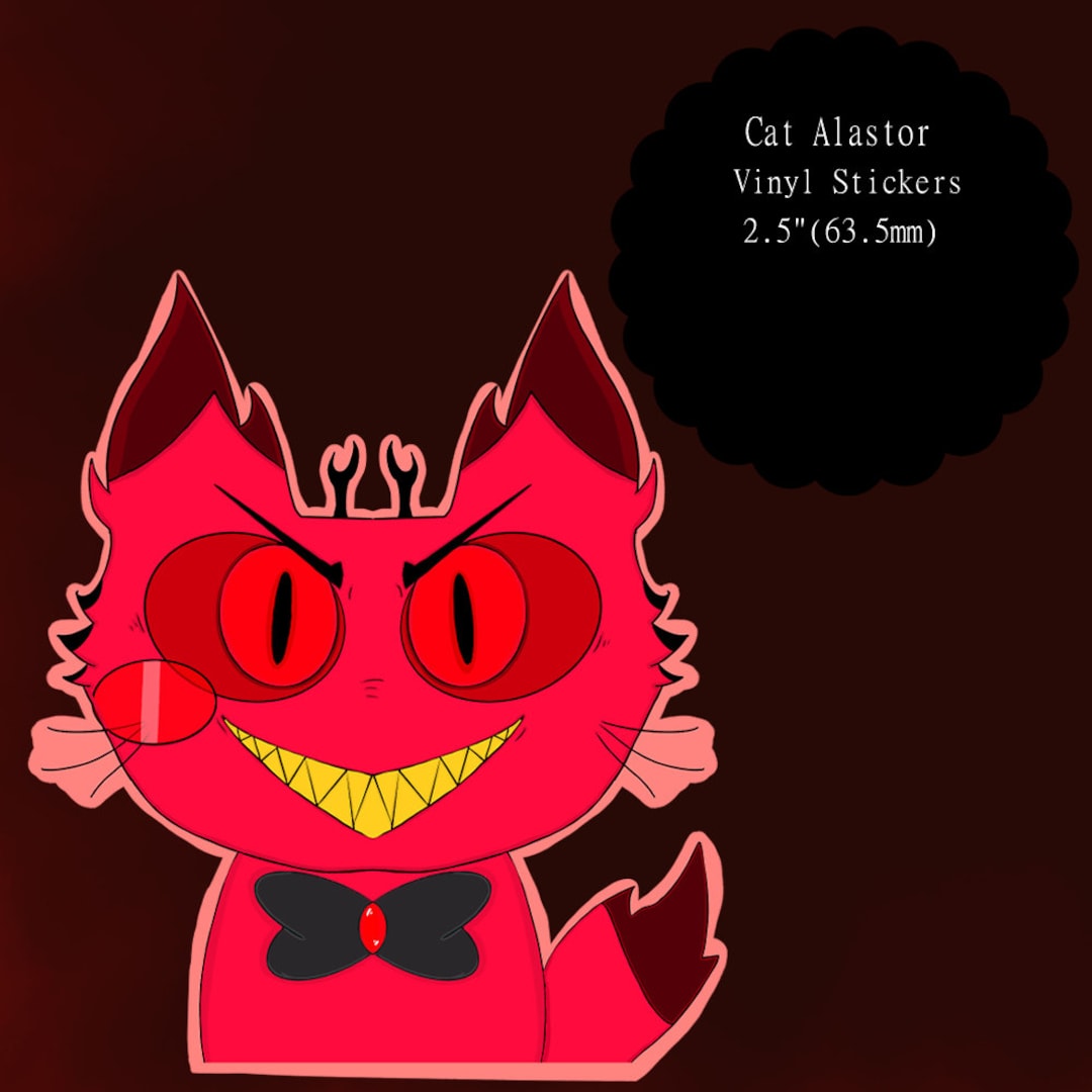 Pre-order Cat Alastor Sticker - Etsy