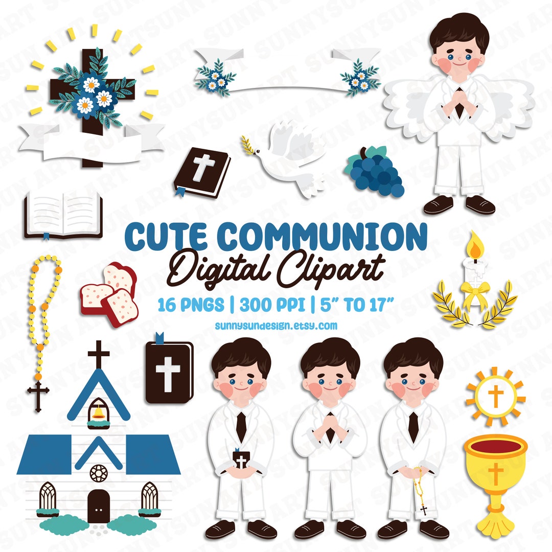 First Holy Communion Clipart, Catholic Church Communion PNG, Religious ...