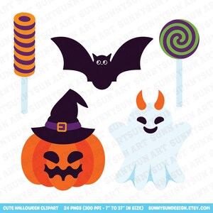 Cute Happy Halloween Clipart, Fall Autumn, Pumpkin Pngs, Sweet Candy ...
