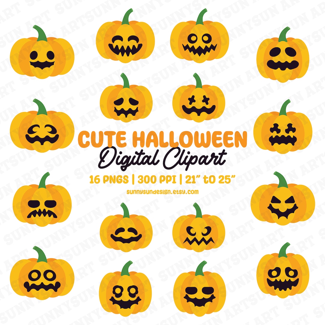Pumpkin Carving Clipart, Scary Pumpkin Face, Jack O Lantern Face ...