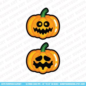 Scary Pumpkin Face Clipart, Spooky Halloween Jack O Lantern PNG, Cute ...