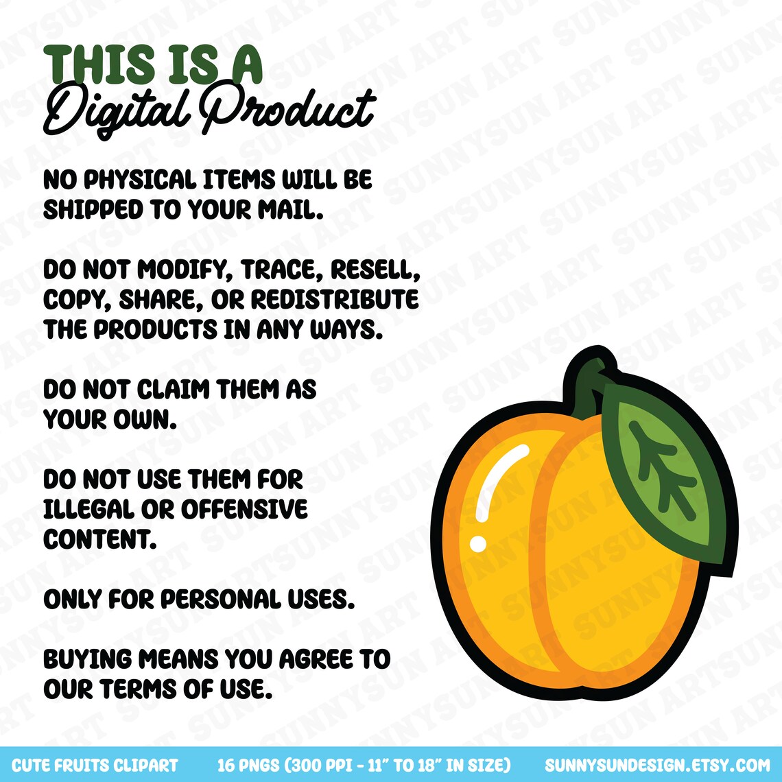 Cute Fruit Clipart, Kawaii Apple PNG, Banana, Mango, Grape, Avocado ...