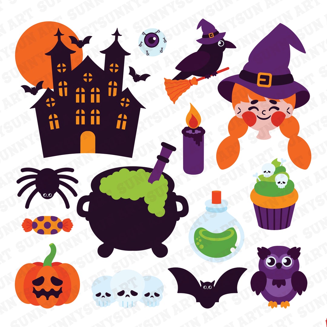 Cute Happy Halloween Clipart, Fall Autumn, Pumpkin Pngs, Sweet Candy ...