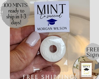 Mint to Succeed Labels,tic Tac Mint Labels,graduation Party Favors ...