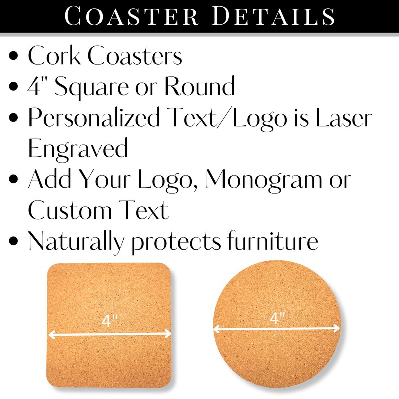 Bulk Personalized Coasters Wedding Gift for Newlywed Housewarming Gift ...