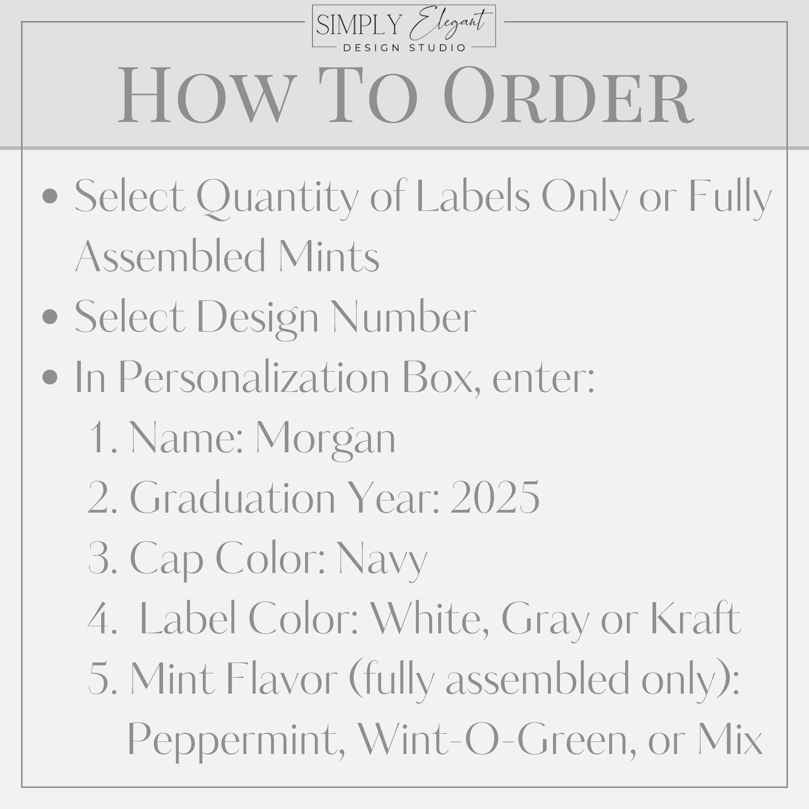 Custom Graduation Party Favor Labels Mint Candy Favor Mint to Succeed ...