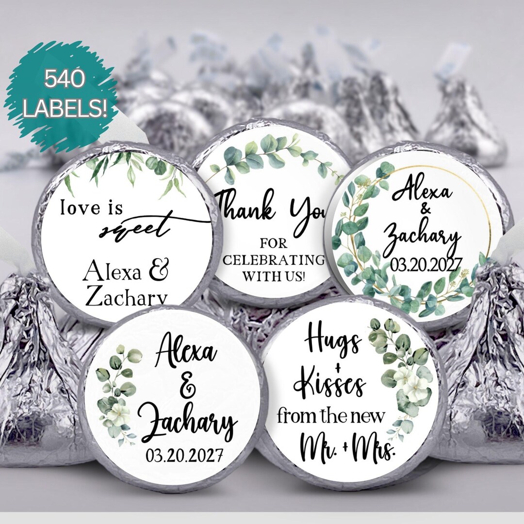 Personalized Wedding Stickers for Wedding Guest Gift Box Wedding ...