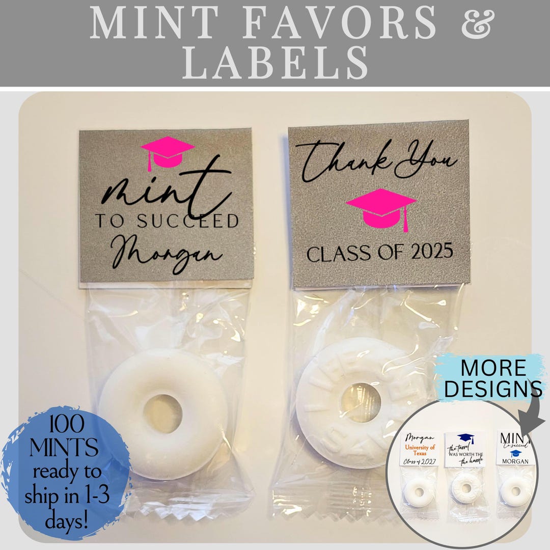 Custom Graduation Favor Mint Favor Personalized Party Favor Bulk ...