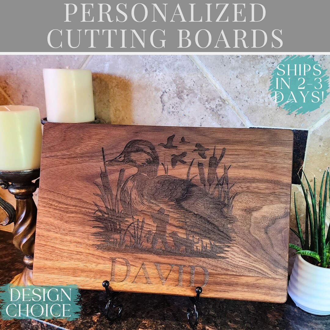 Personalized Duck Hunting Gift Personalized Cutting Board Custom ...