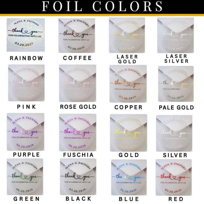 Custom Wedding Favor Stickers for Guest Gift Baby Shower Favor Bags ...