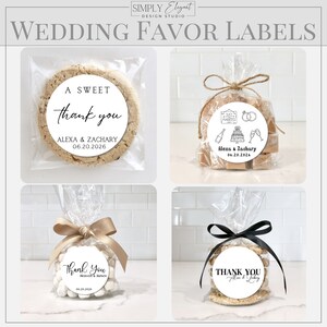 20 Custom Thank You Wedding Sticker for Wedding Favors for Guest Favors ...