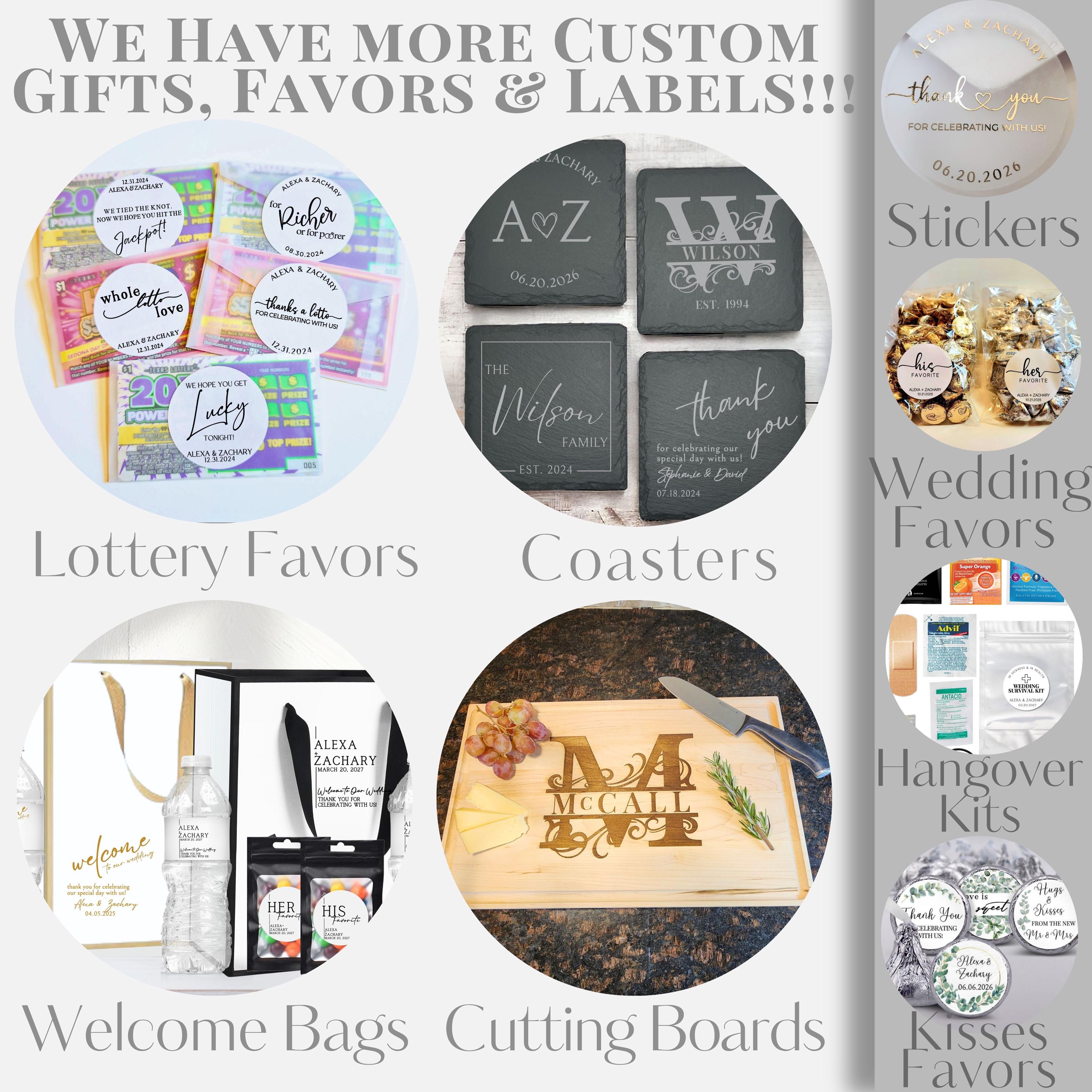 10 Custom Wedding Favor Bag A Sweet Thank You White Favor Sack ...