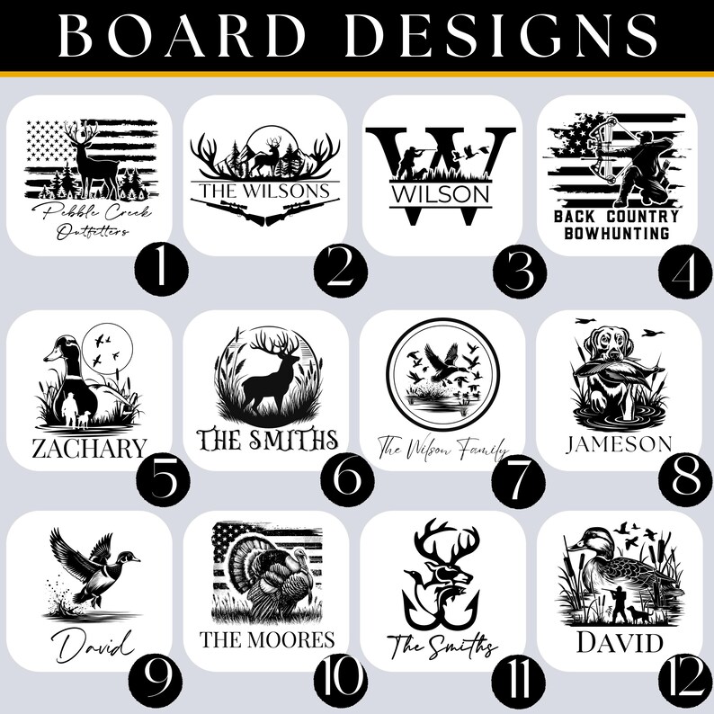 Personalized Cutting Board Engraved Charcuterie Board Custom Deer ...