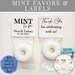 Custom Engagement Mint Labels - Etsy