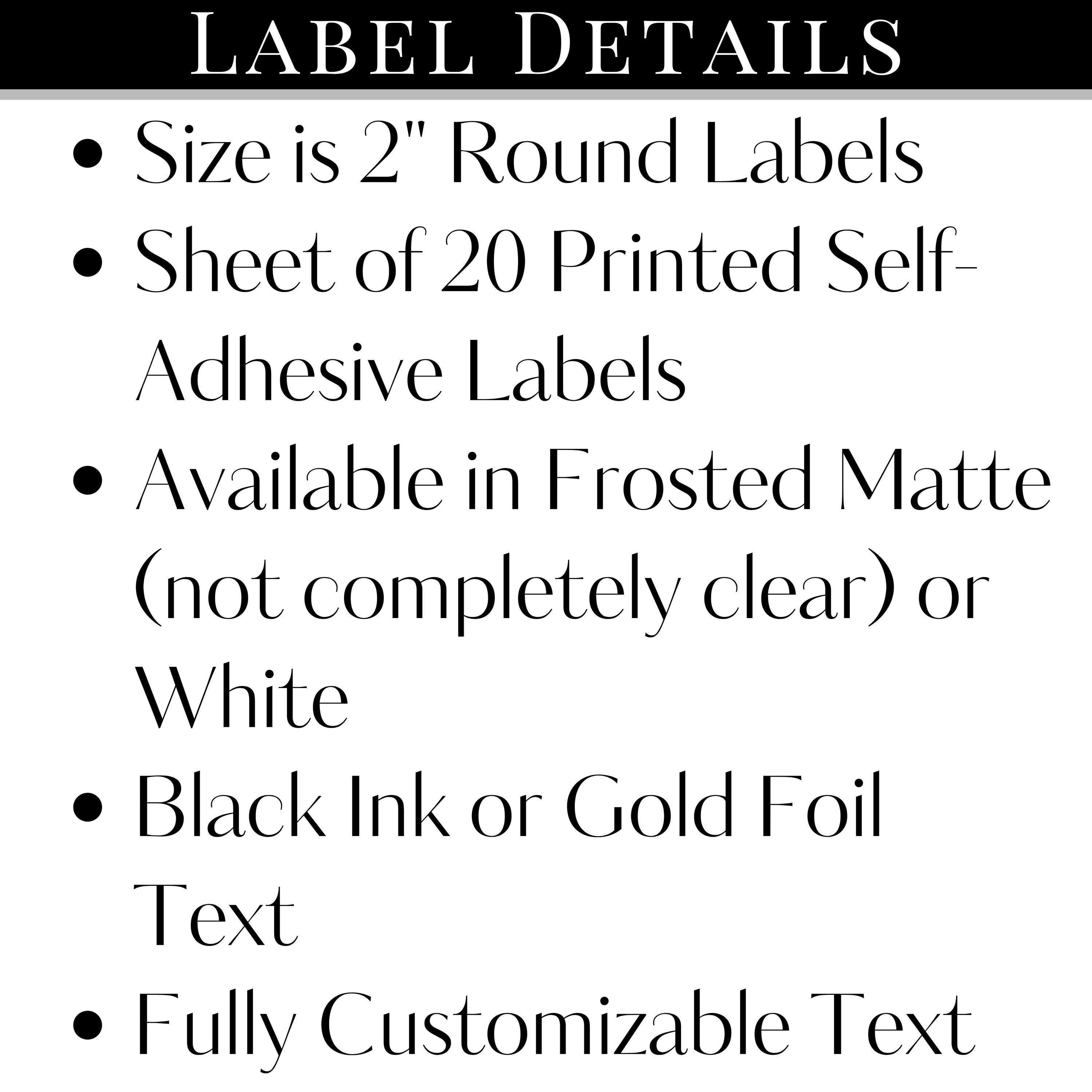 Custom Wedding Guest Favor Sticker Bulk Wedding Favor Gold Wedding ...