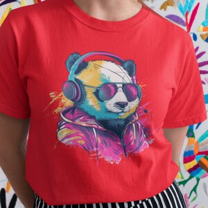 Panda Shirt Retro Cute Panda Shirt 90s Themed Shirt Panda Bear Shirt - Etsy