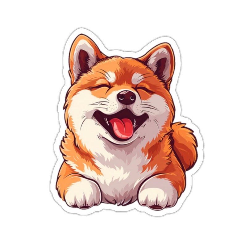 Akita Sticker Cute Akita Gift Akita Dog Sticker for Waterbottle Laptop ...