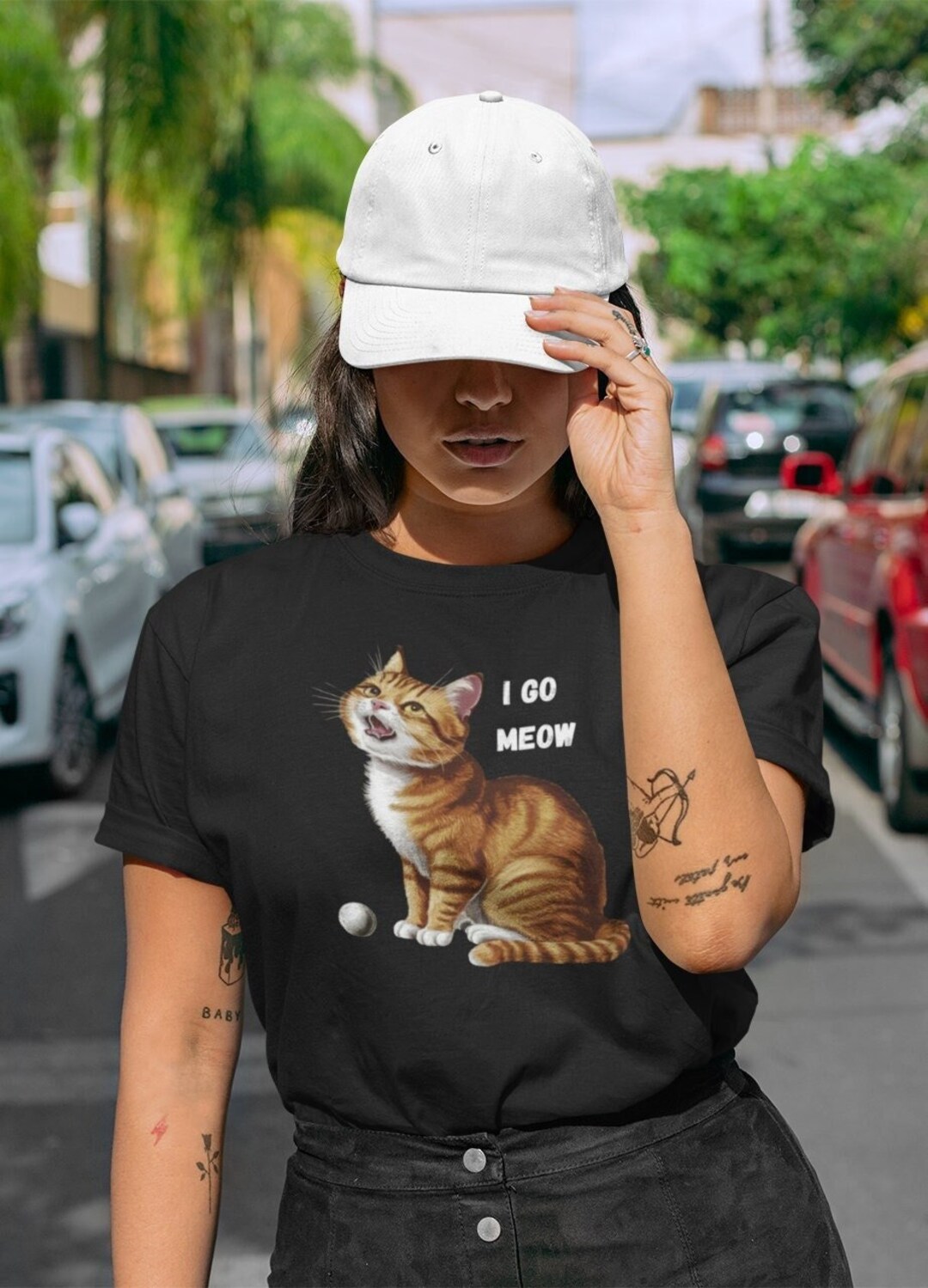 I Go Meow Cat Shirt Funny Cat T Shirt Go Meow Tee Gift for Cat Lover ...