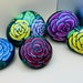 Rose Garden Painted Rock-hand Painted Rose Rock-rock Art-stone Art ...