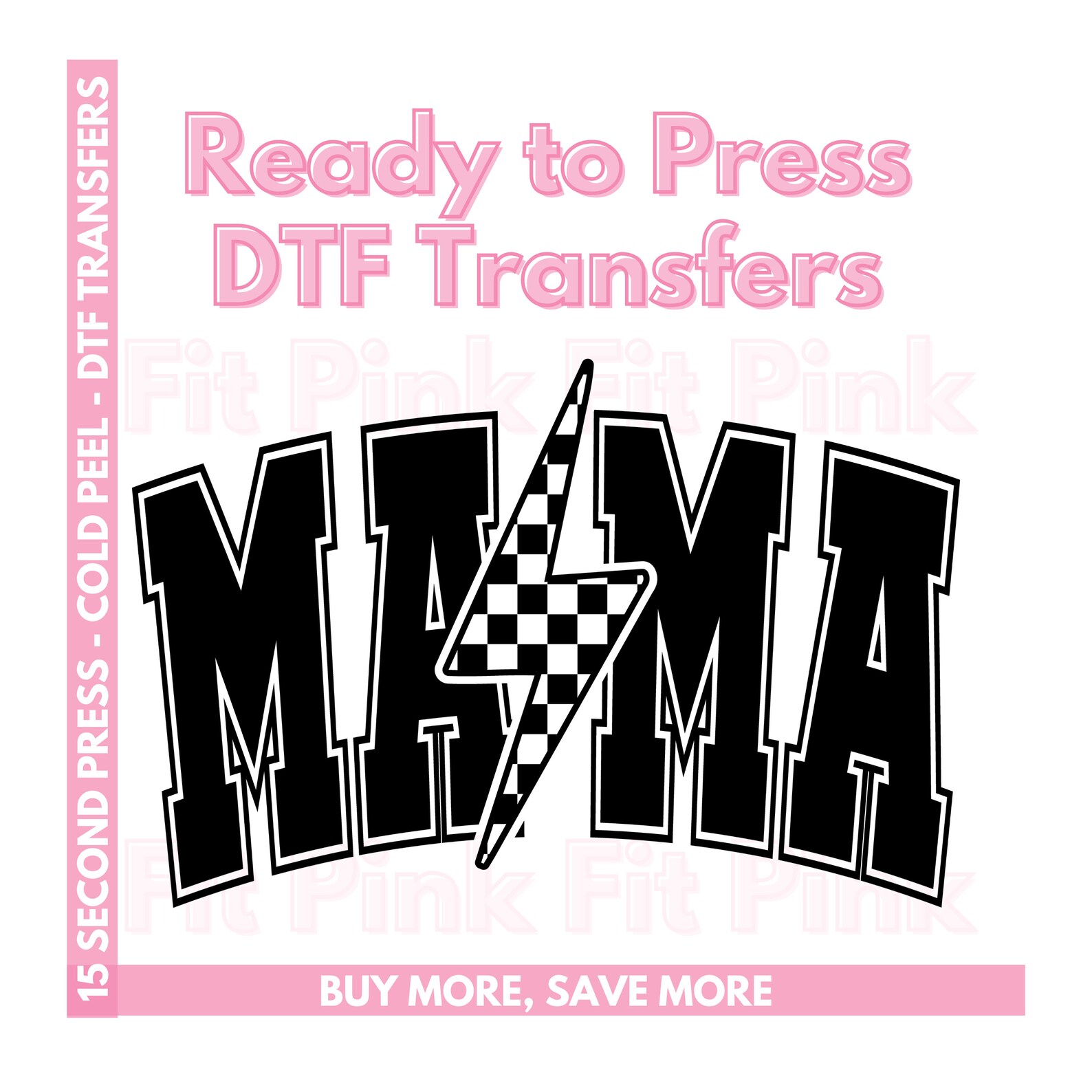 Mama Lightning Bolt DTF Transfers Mom Transfers DTF Prints MAMA ...
