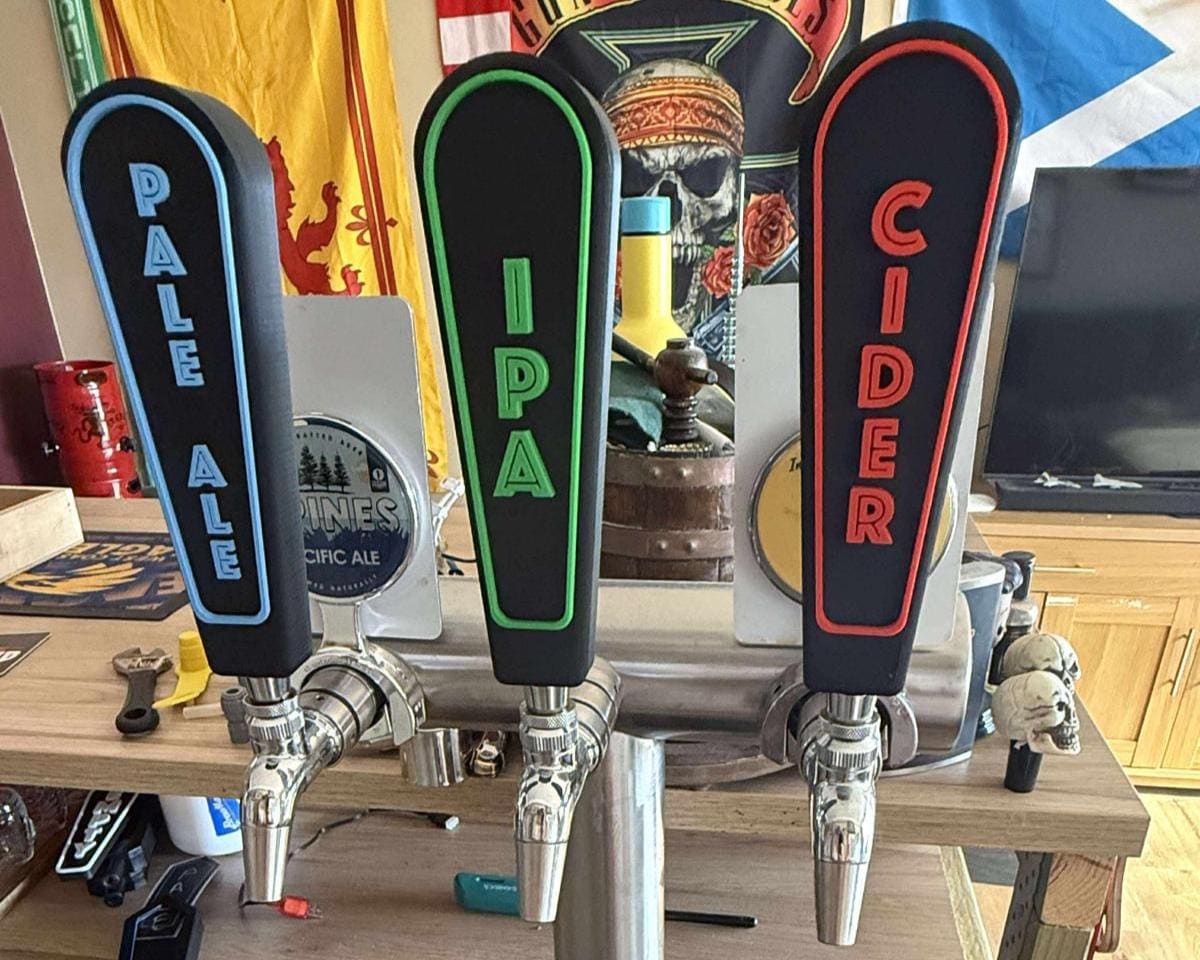 3D Printed Beer Tap Handle With Magnetic Face Insert - Etsy Australia