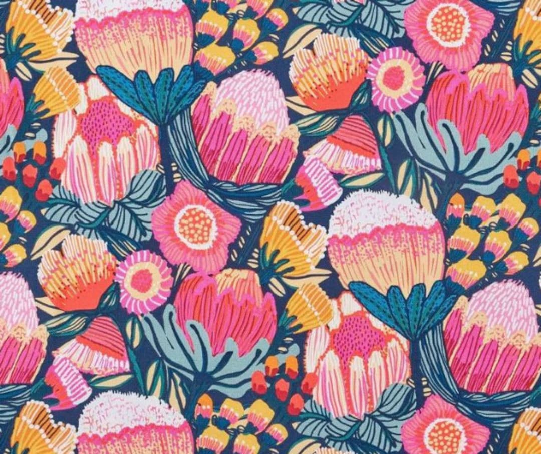 Bright Native Fabric, Australian Fabric, Kirsten Katz Design Fabric ...