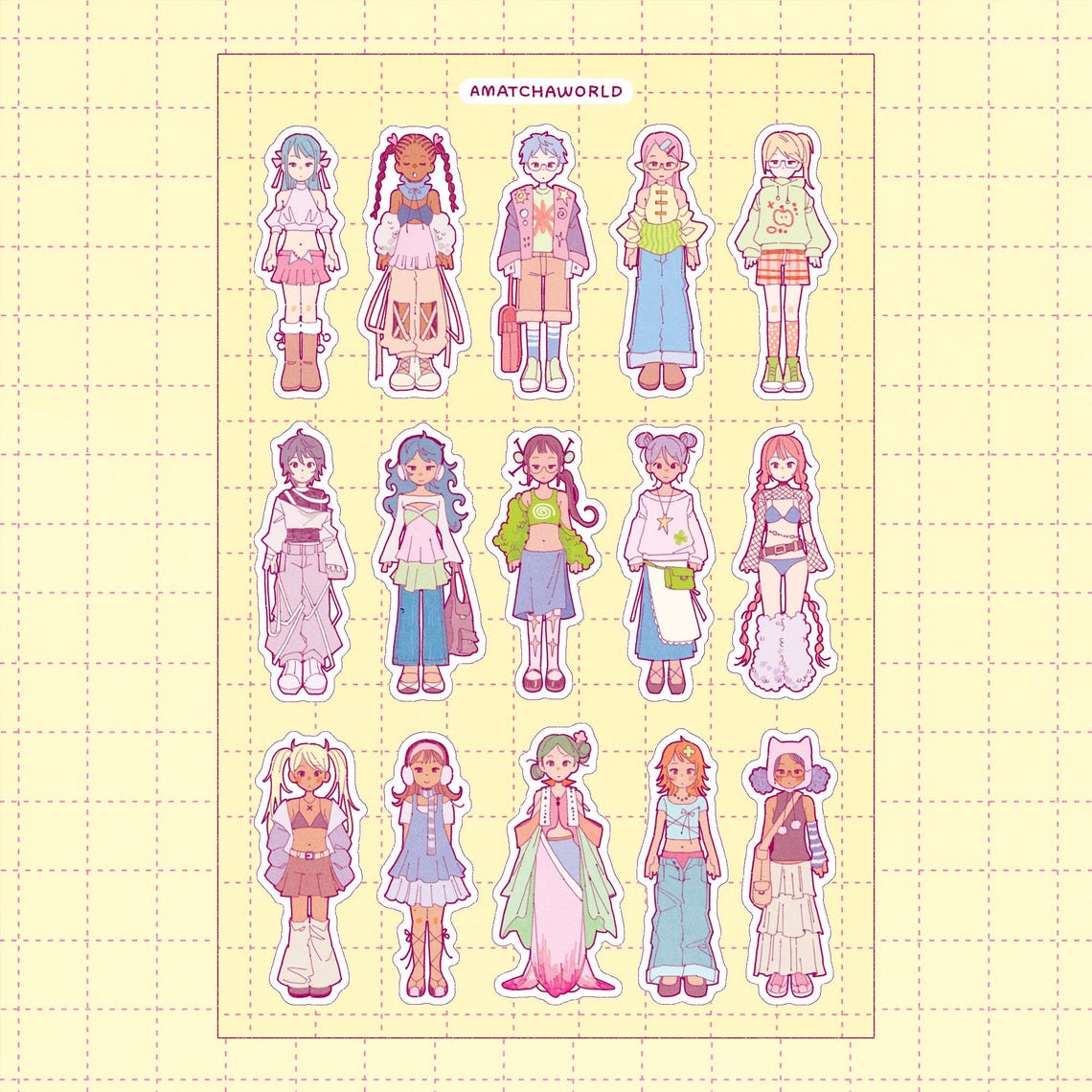 OOTD Sticker Sheet - Etsy