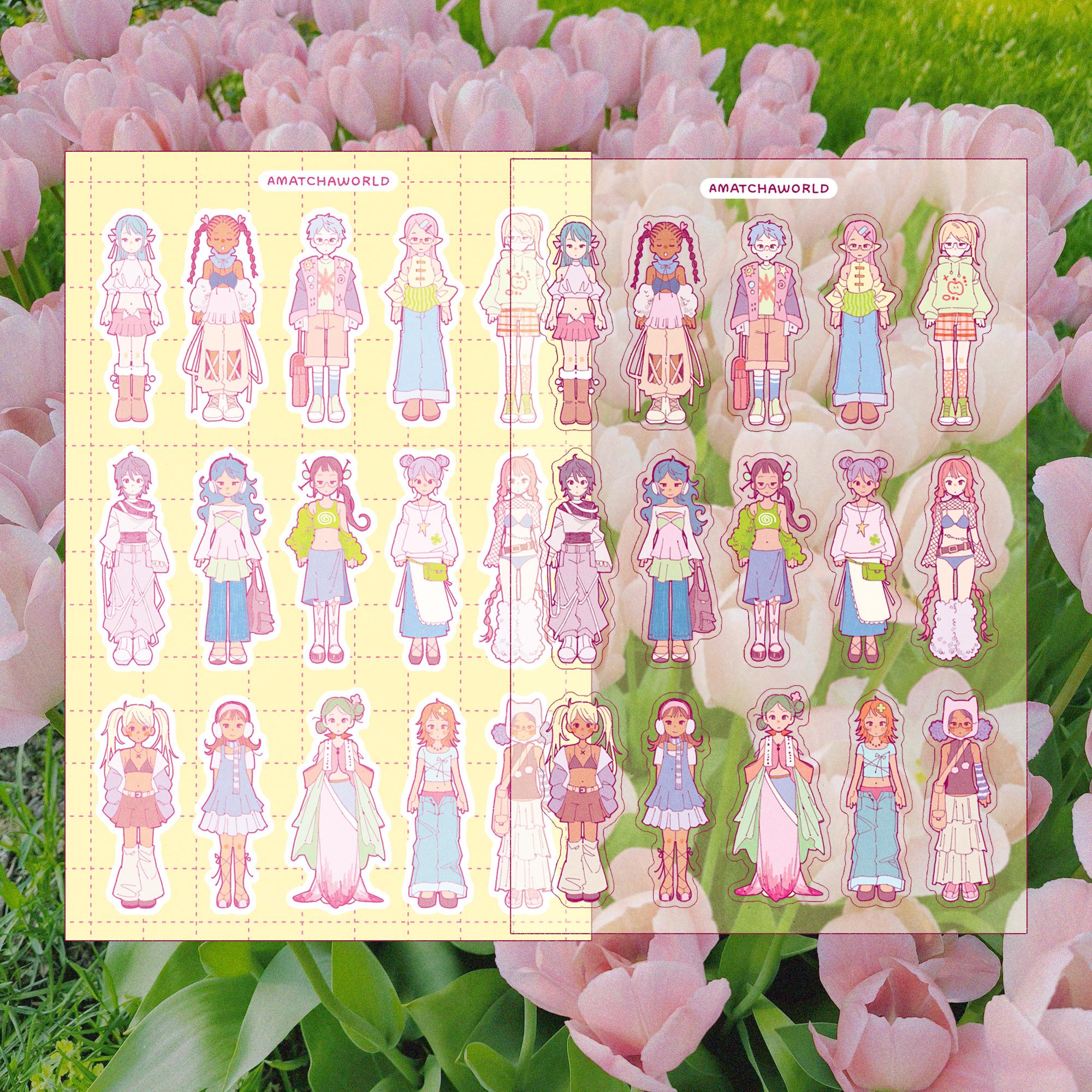 OOTD Sticker Sheet - Etsy