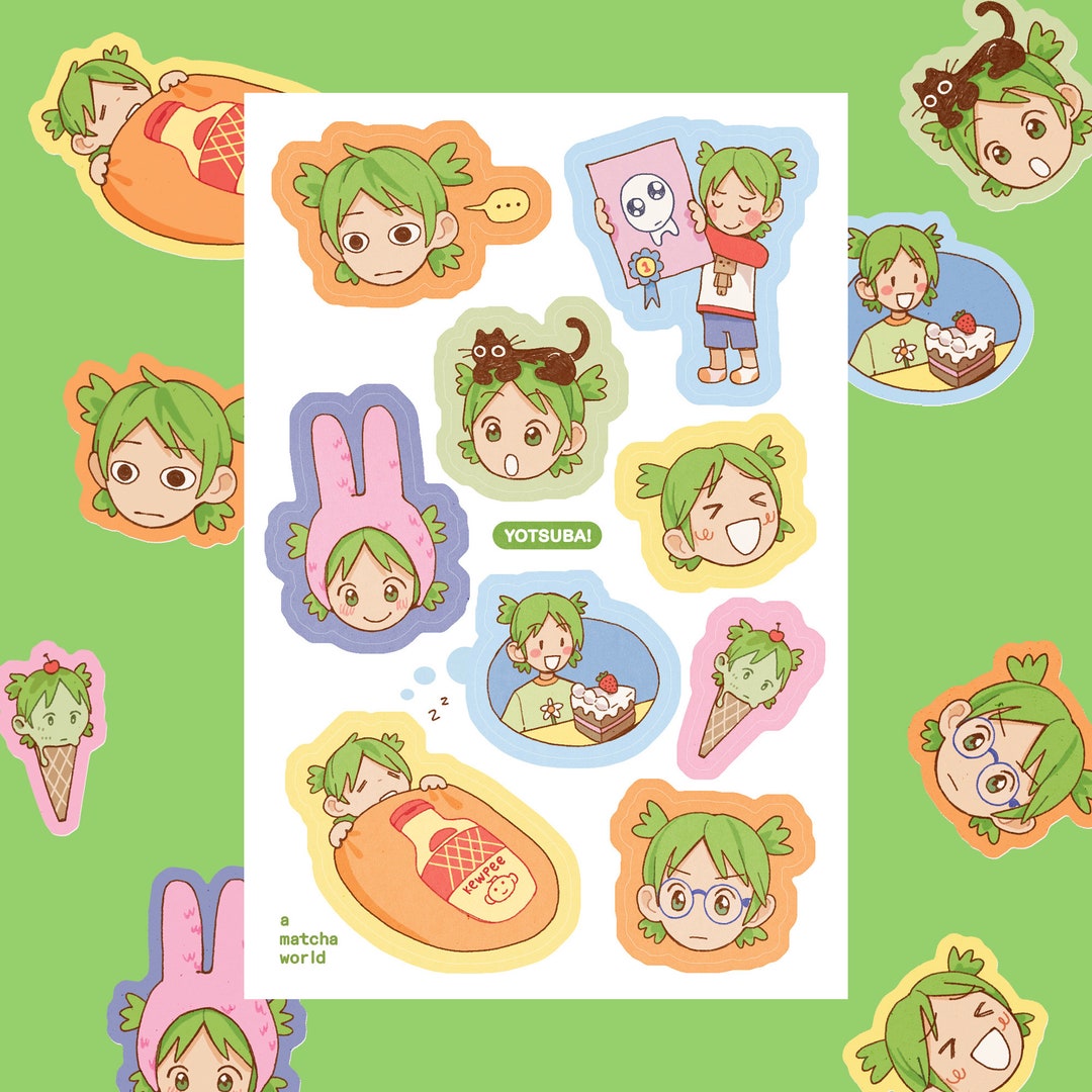 Clover Girl Matte Sticker Sheet - Etsy