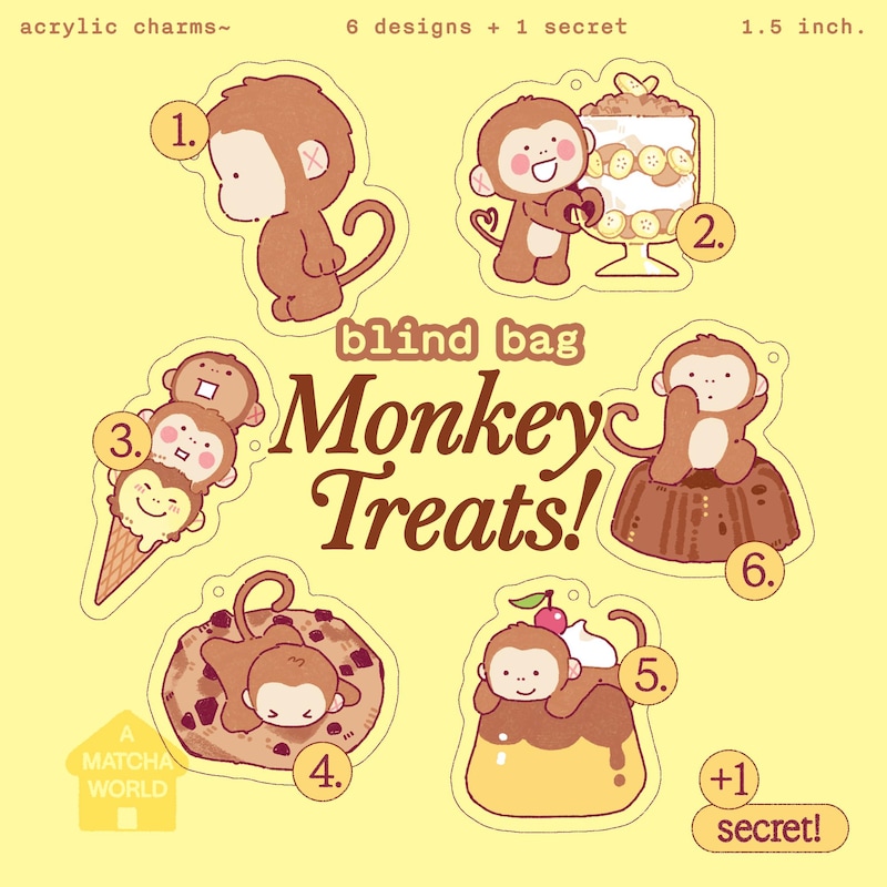 Cute Monkey Clay - Etsy