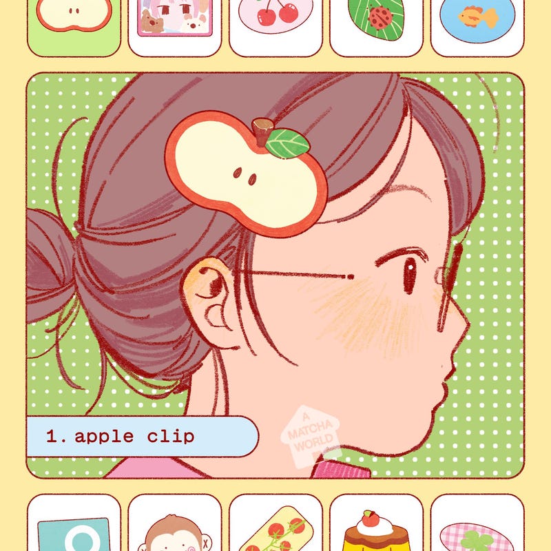 Kawaii Button Hair Clip - Etsy