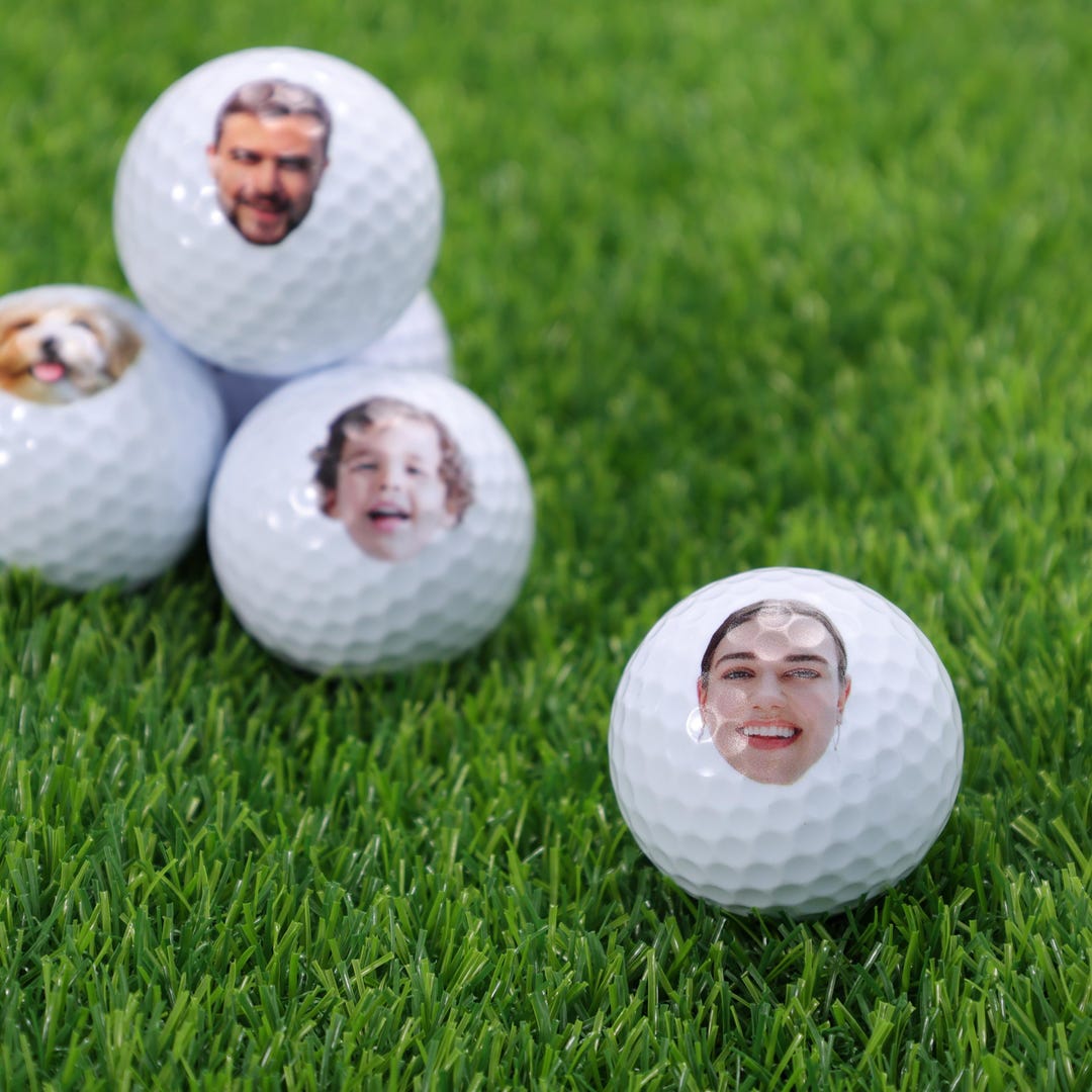 Personalized Photo Golf Ball, Custom Face Golf Ball From Photo, Golf ...