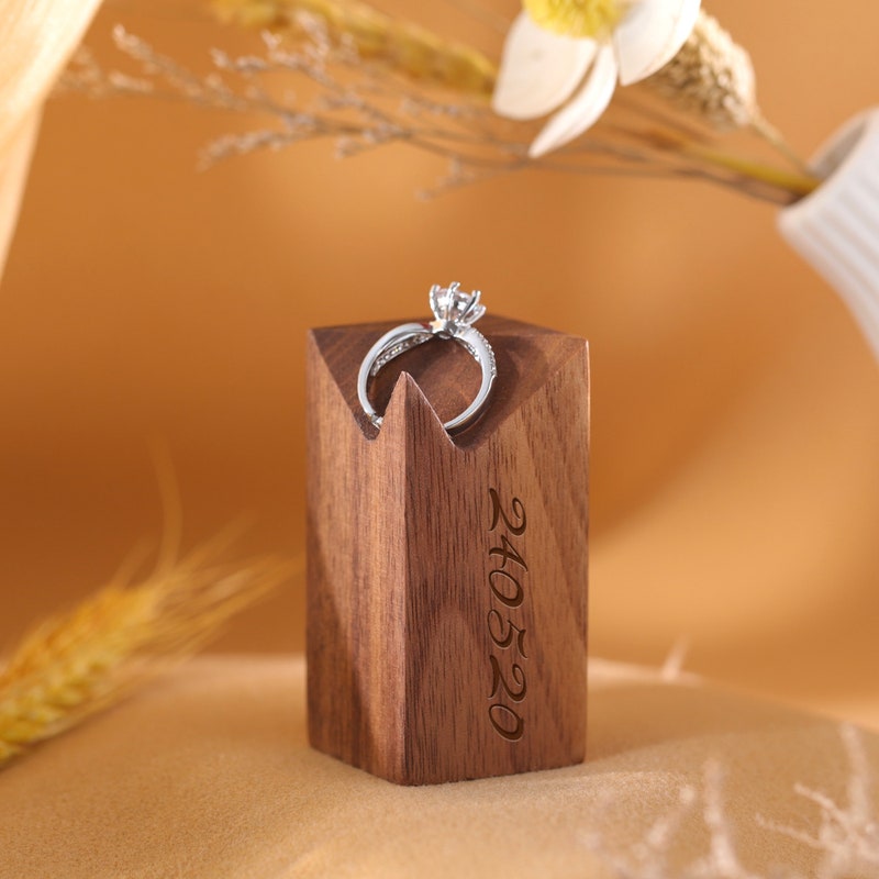 Wooden Ring Holder - Etsy