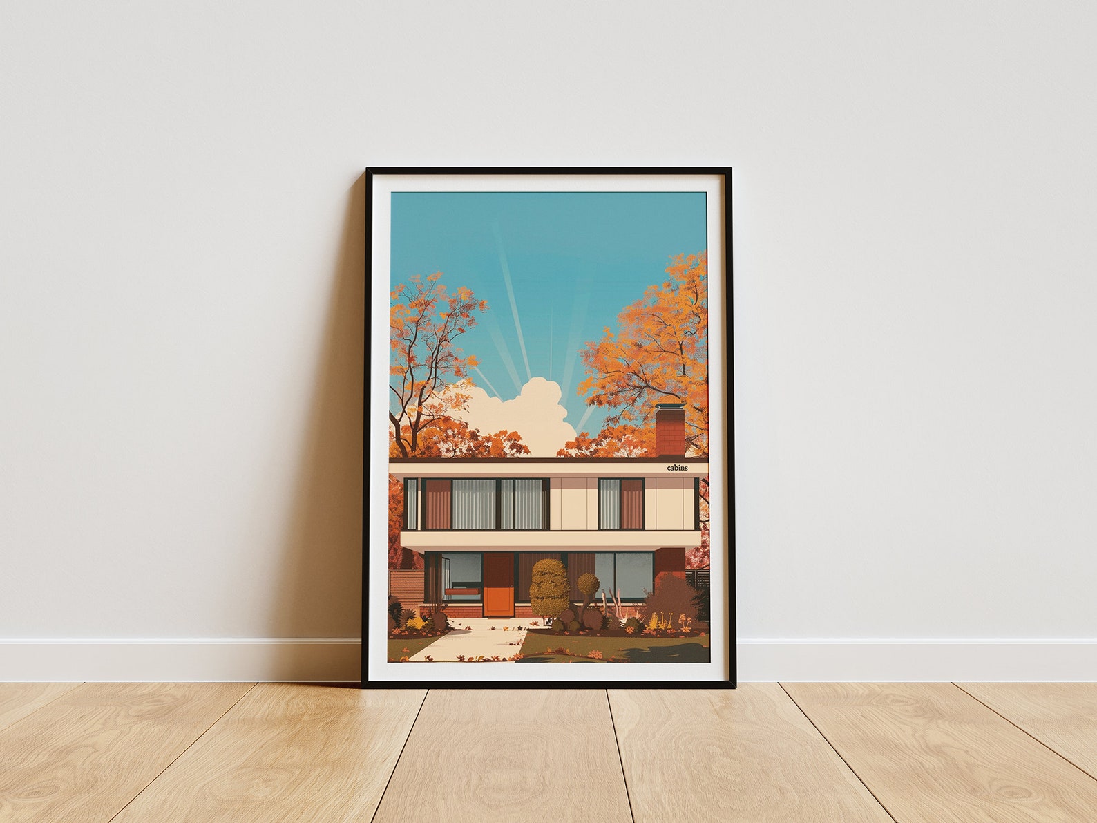 Modern House 33 Bauhaus Poster Midcentury Modern Art Contemporary ...