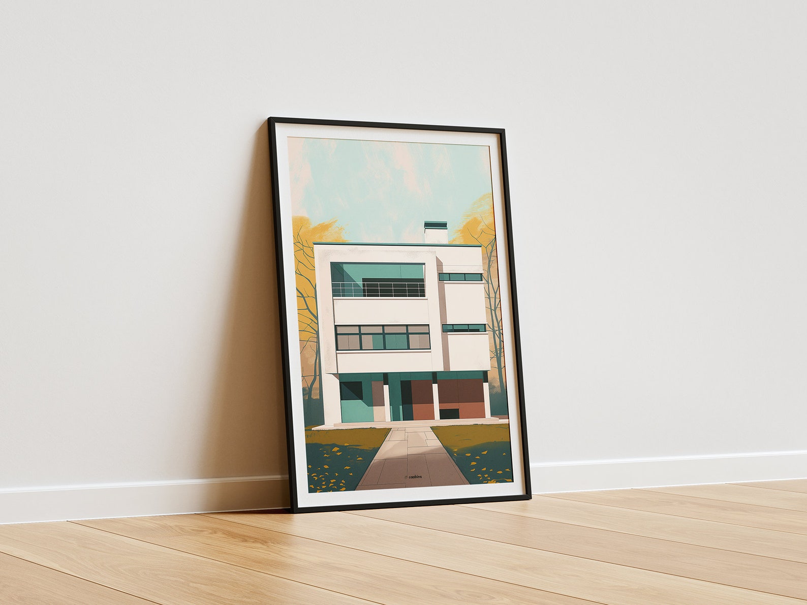 Modern House 1 Poster Bauhaus Vintage Midcentury Modern Architecture ...