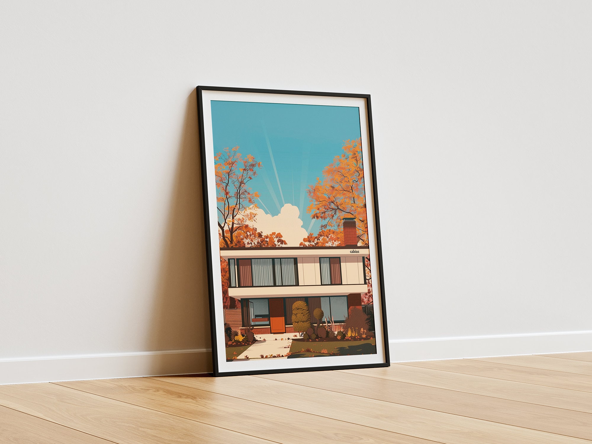 Modern House 33 Bauhaus Poster Midcentury Modern Art Contemporary ...